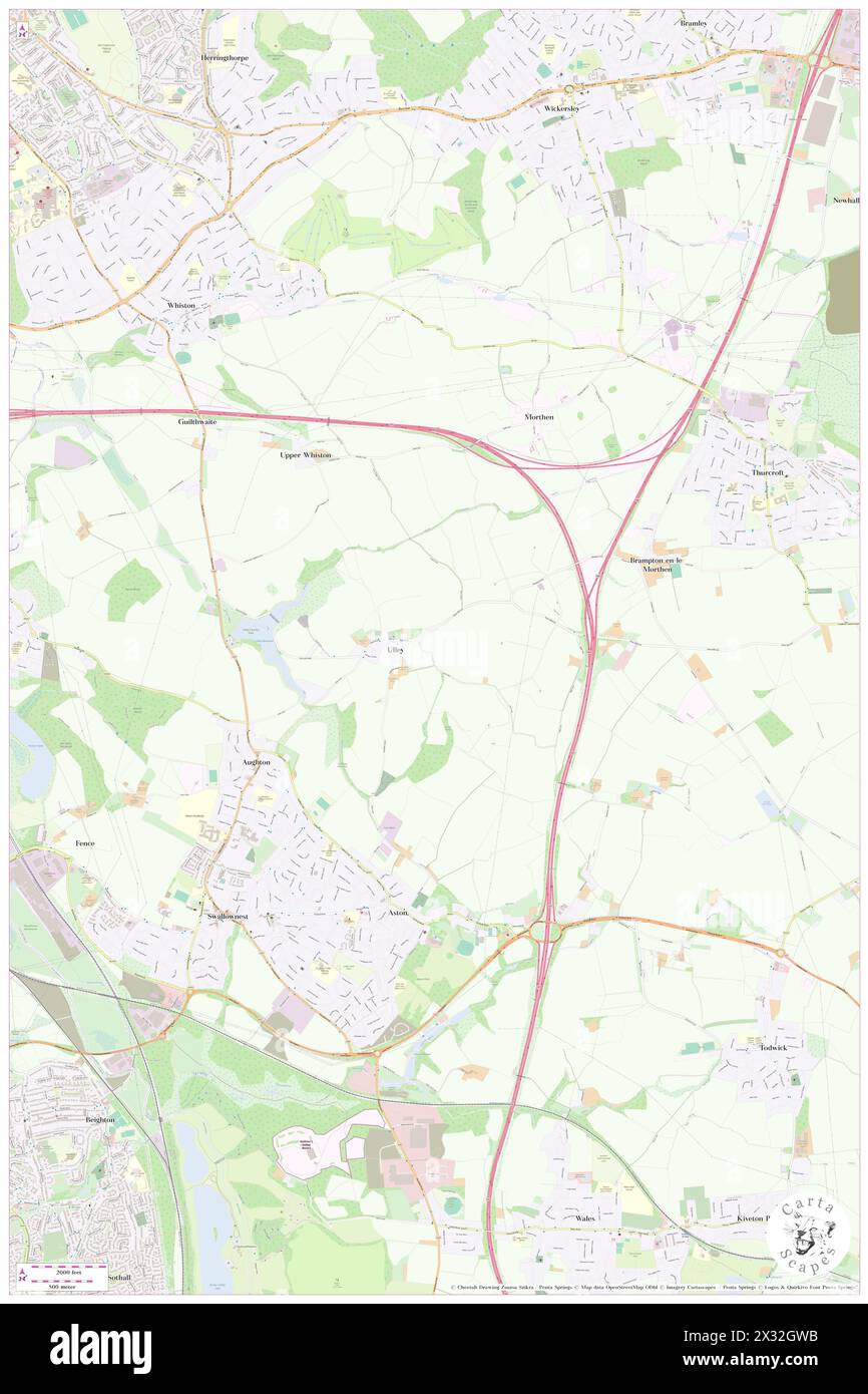 Rotherham map hi-res stock photography and images - Alamy