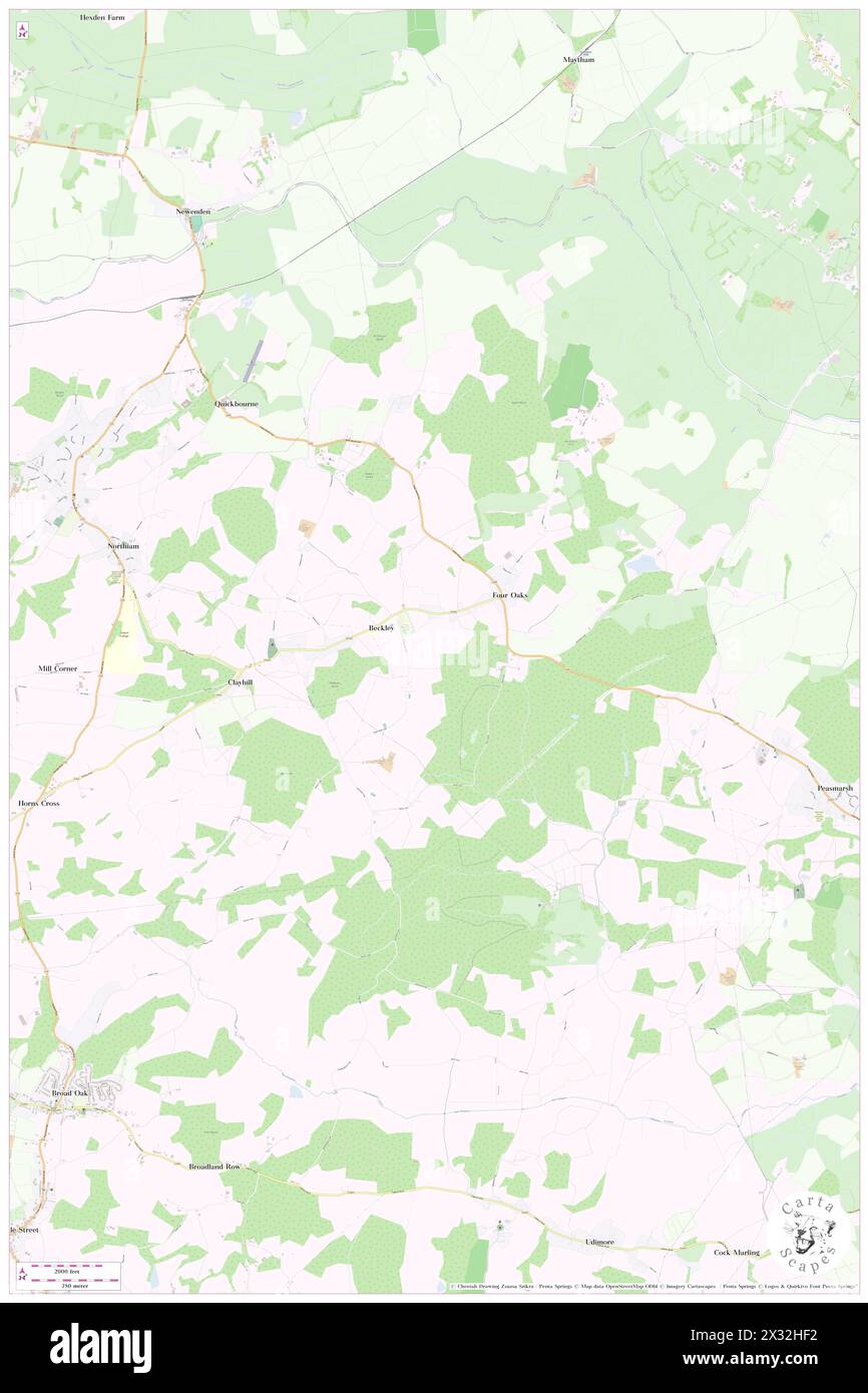 Map of beckley hi-res stock photography and images - Alamy