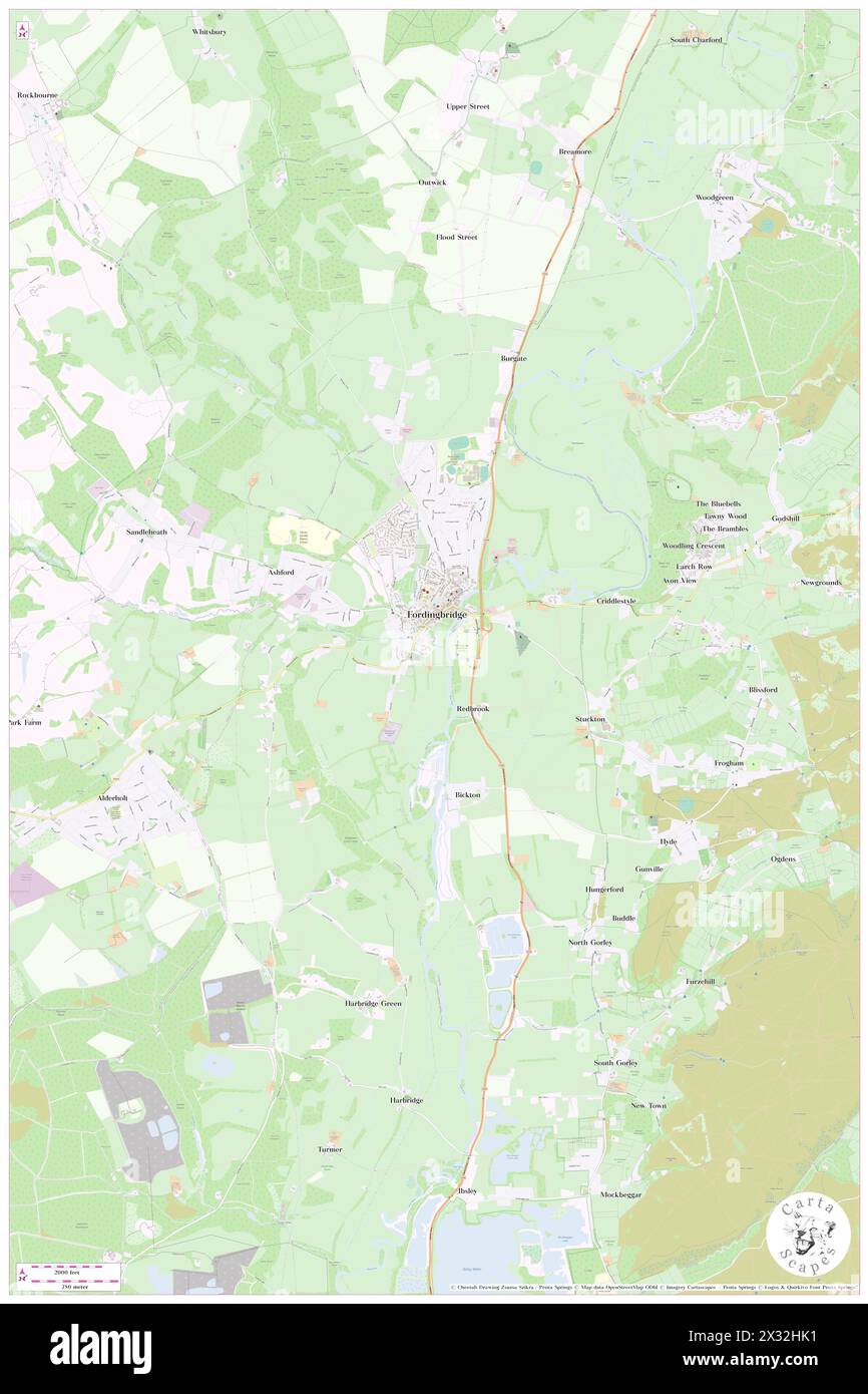 Map of fordingbridge hi-res stock photography and images - Alamy