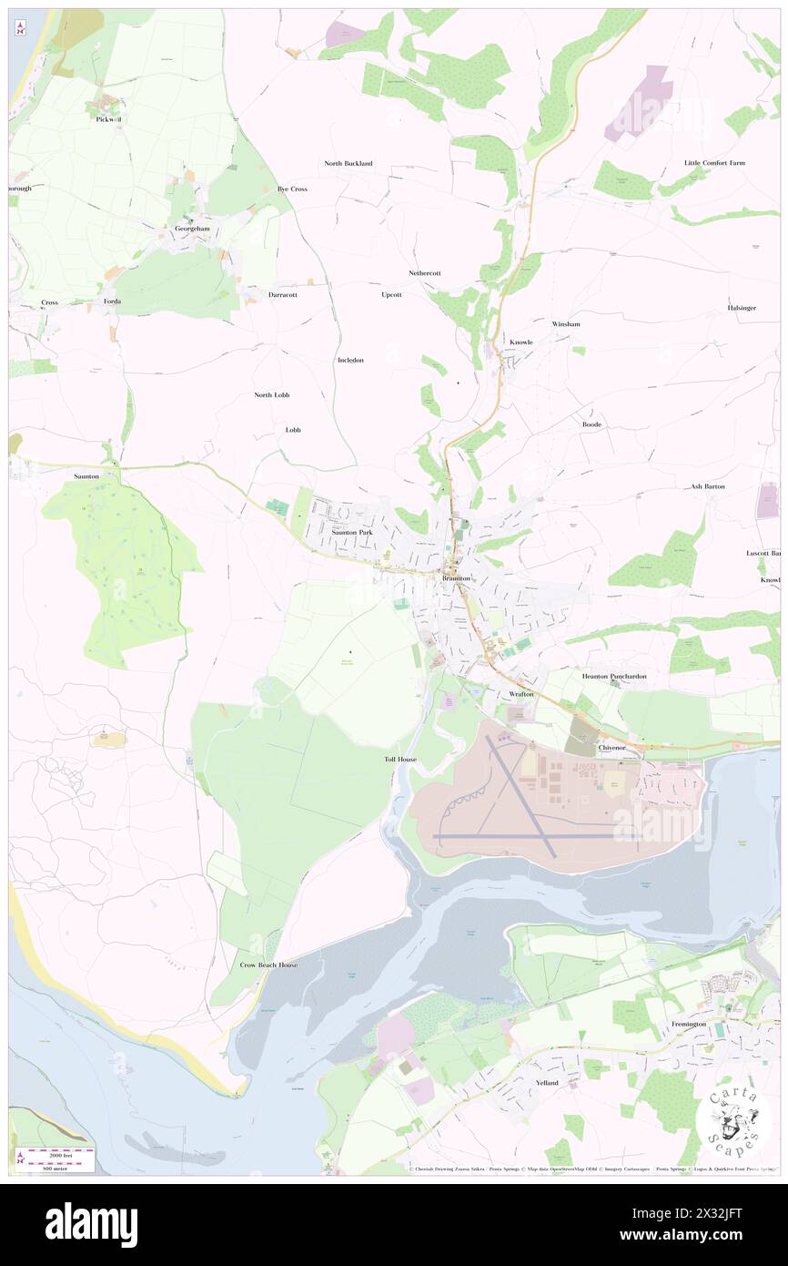 Map of braunton hi-res stock photography and images - Alamy
