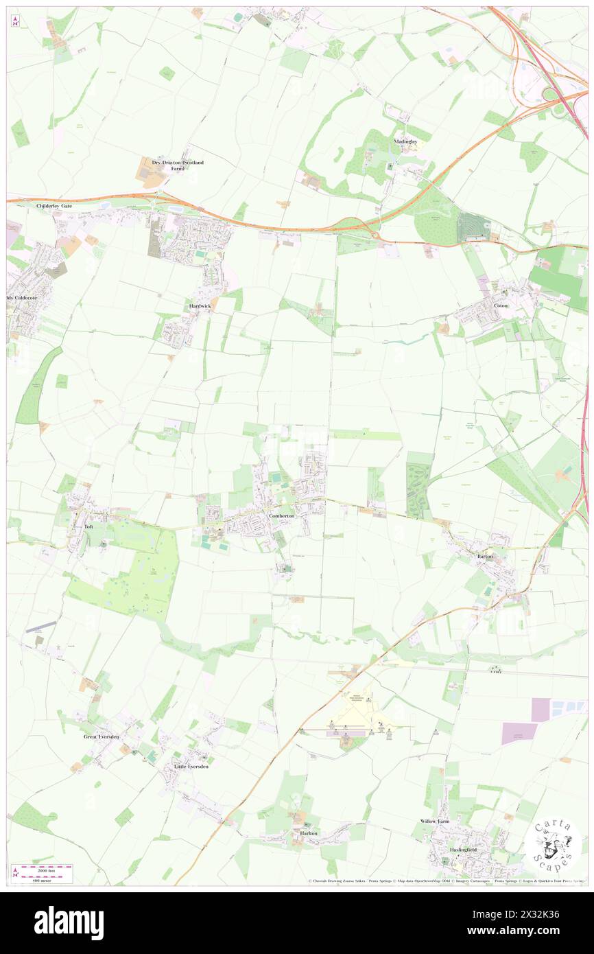 Comberton, Cambridgeshire, GB, United Kingdom, England, N 52 11' 37 ...