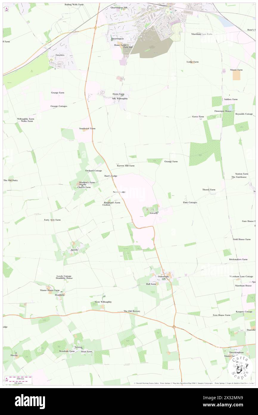 Aswarby and Swarby, Lincolnshire, GB, United Kingdom, England, N 52 57 ...