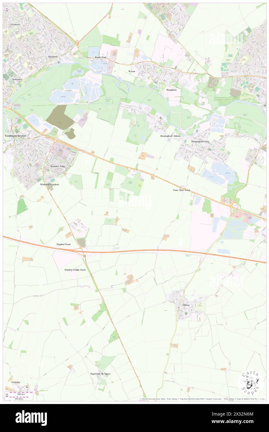 Map of hemingford hi-res stock photography and images - Alamy