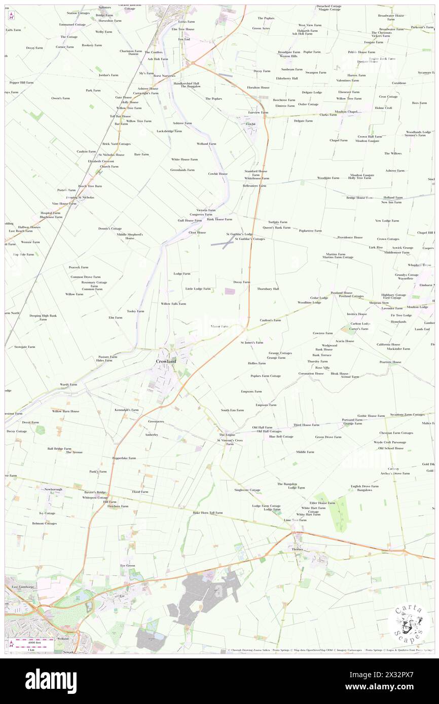 Crowland, Lincolnshire, GB, United Kingdom, England, N 52 41' 5'', S 0 ...