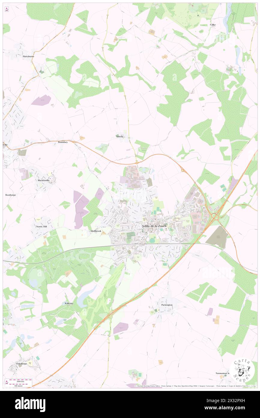 Ashby-de-la-Zouch, Leicestershire, GB, United Kingdom, England, N 52 45 ...