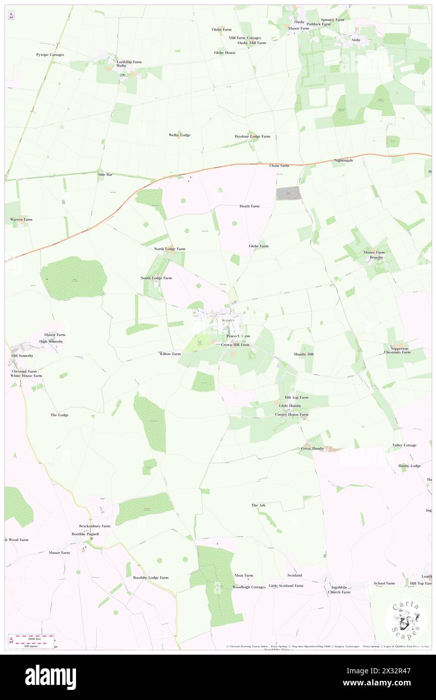 Ropsley and Humby, Lincolnshire, GB, United Kingdom, England, N 52 53 ...