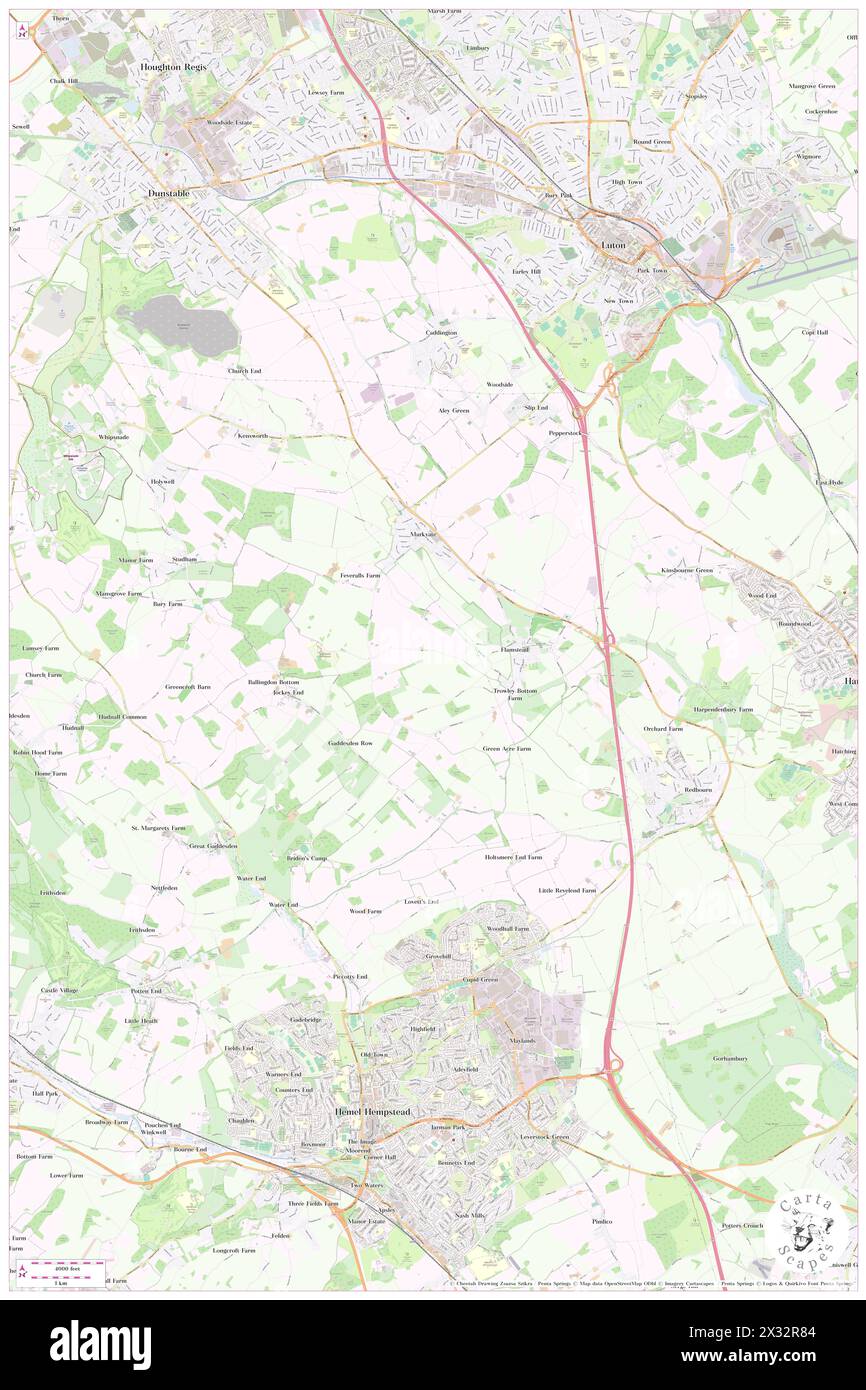 Flamstead, Hertfordshire, GB, United Kingdom, England, N 51 49' 8'', S ...