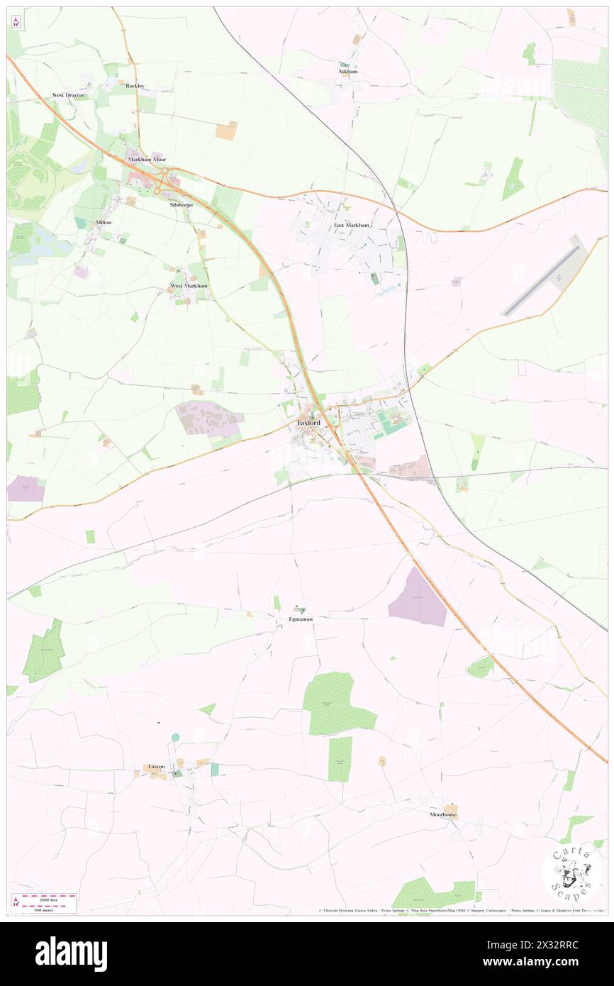 Tuxford map hi-res stock photography and images - Alamy