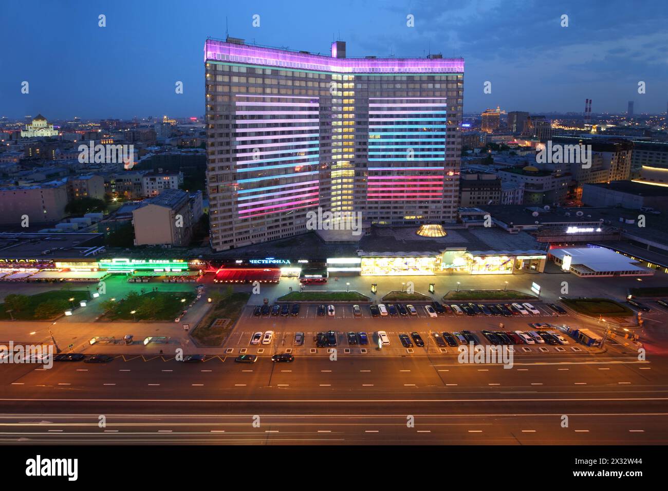 Evening traffic on new arbat hi-res stock photography and images - Alamy