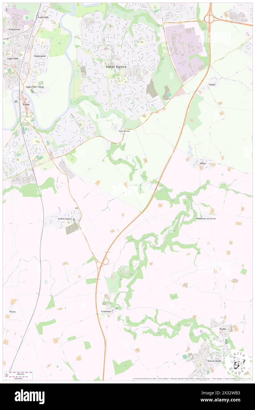 Map of stockton on tees hi-res stock photography and images - Alamy