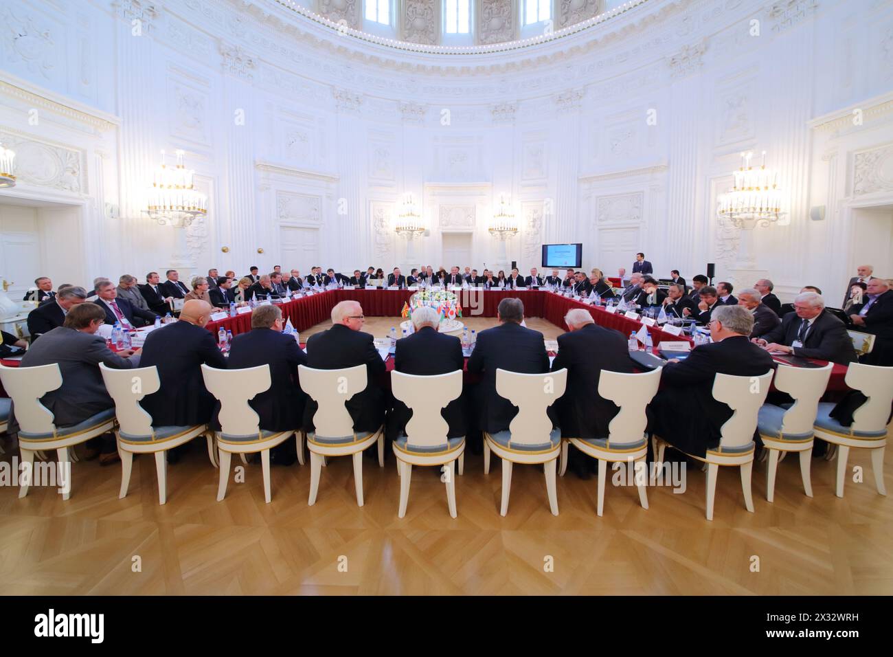 MOSCOW - OCT 10: Business meeting of representatives of the 10 th ...