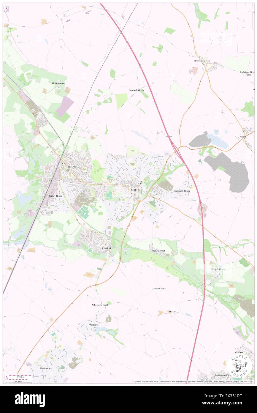 Sandbach, Cheshire East, GB, United Kingdom, England, N 53 8' 20'', S 2 ...