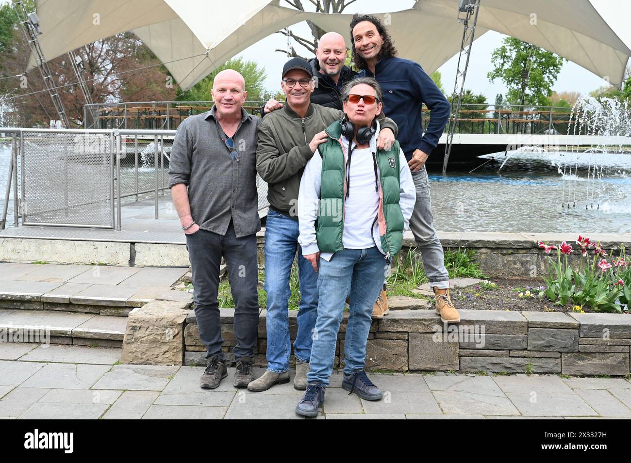 Die Kölner Band BRINGS, Christian Blüm, Peter Brings, Kai Engel, Harry ...