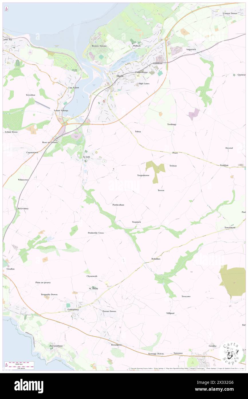 St erth map hi-res stock photography and images - Alamy