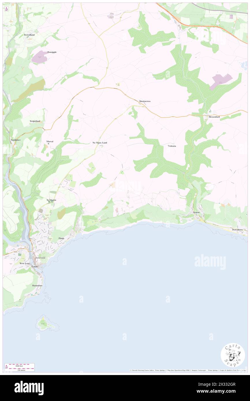 Map of looe hi-res stock photography and images - Alamy