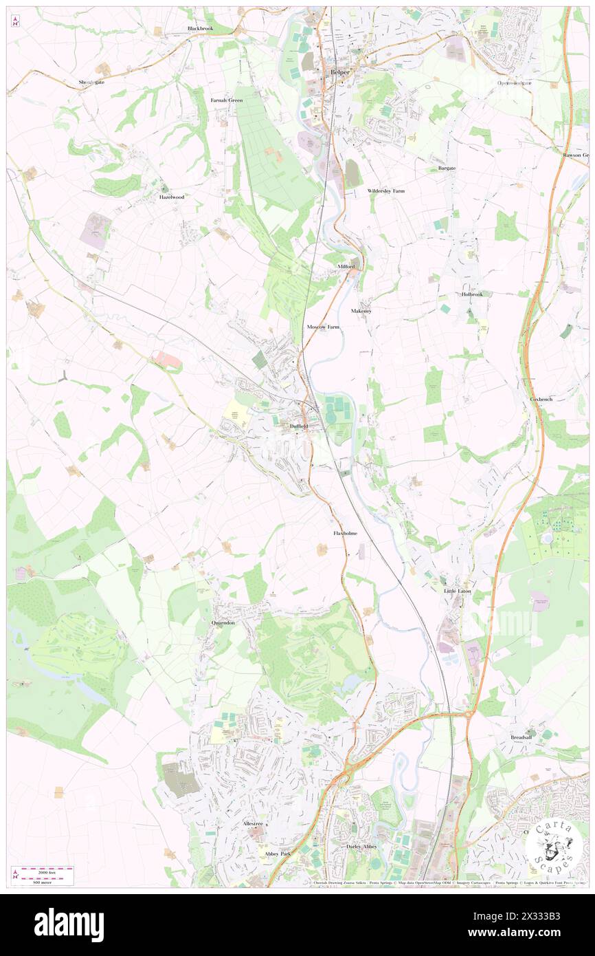 Duffield map Cut Out Stock Images & Pictures - Alamy