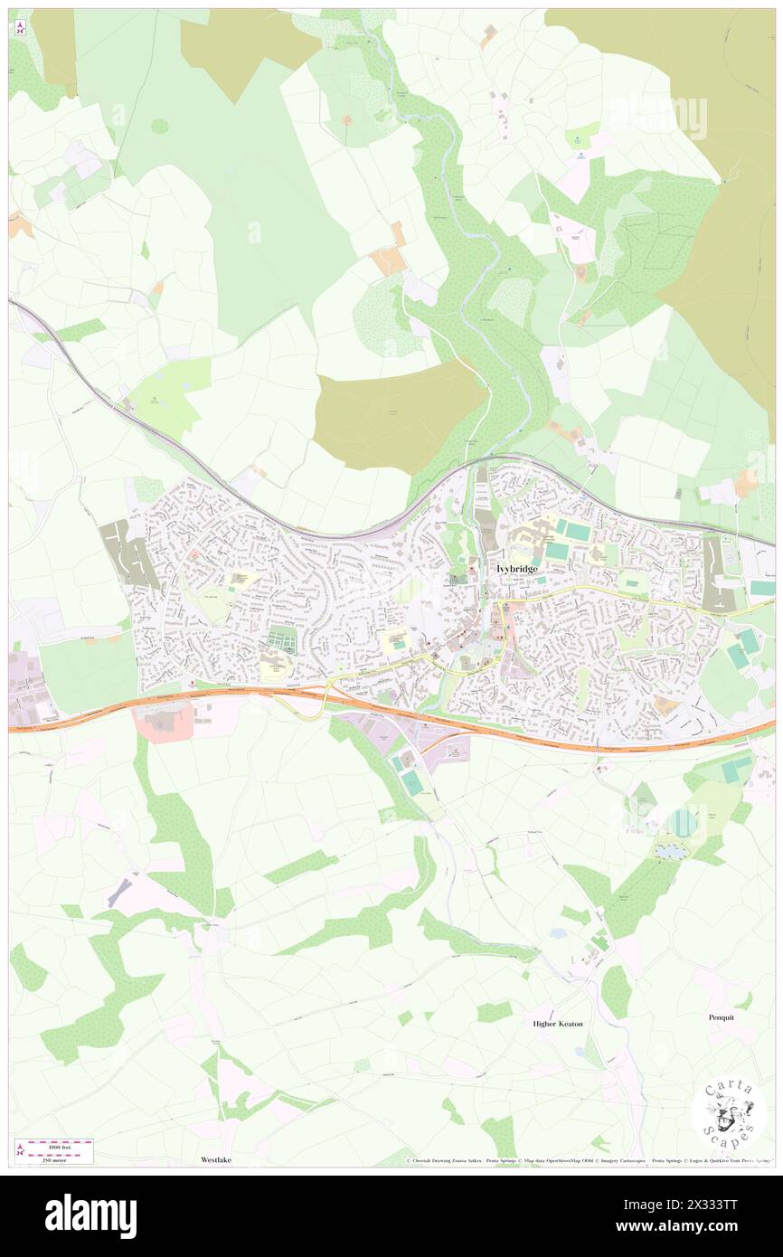 Map of ivybridge hi-res stock photography and images - Alamy