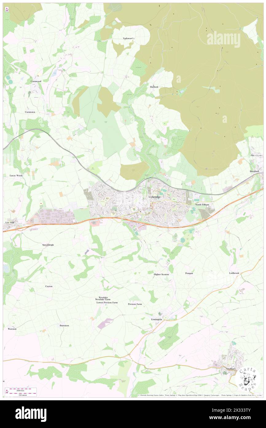 Map of ivybridge hi-res stock photography and images - Alamy