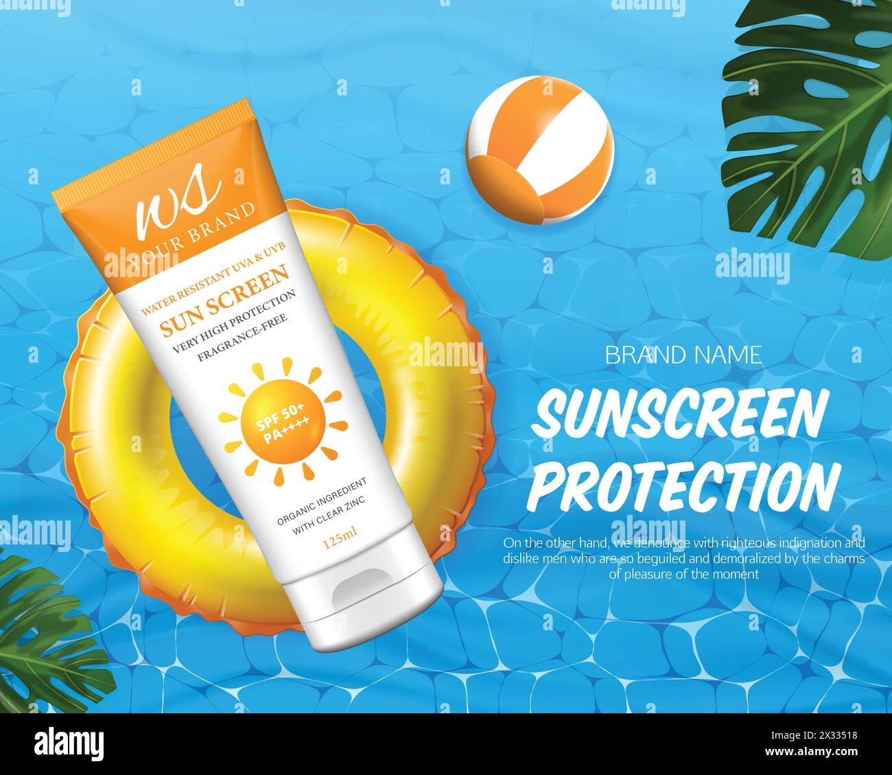 Sunscreen ad hi-res stock photography and images - Alamy