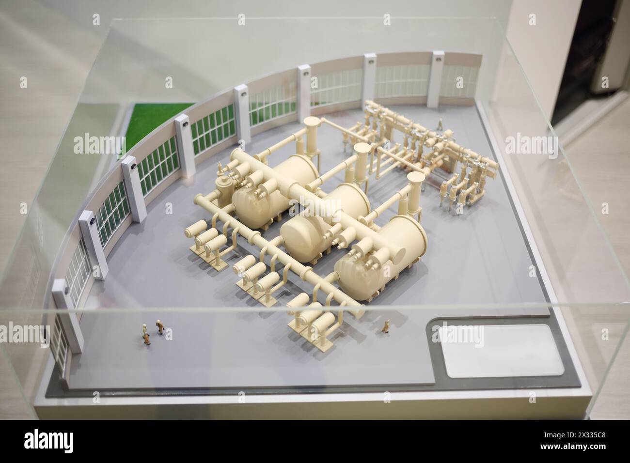 Architectural model of new modern electrical substation. Top view Stock ...