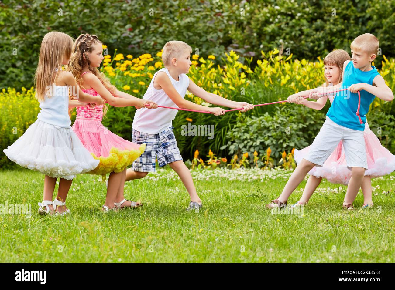 Two children at play hi-res stock photography and images - Alamy
