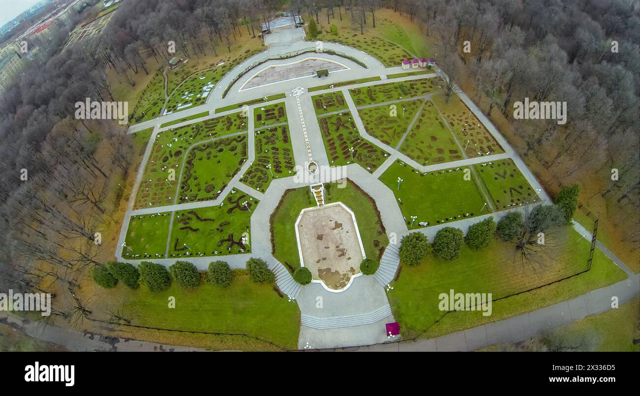 Aerial top view botanical garden hi-res stock photography and images ...