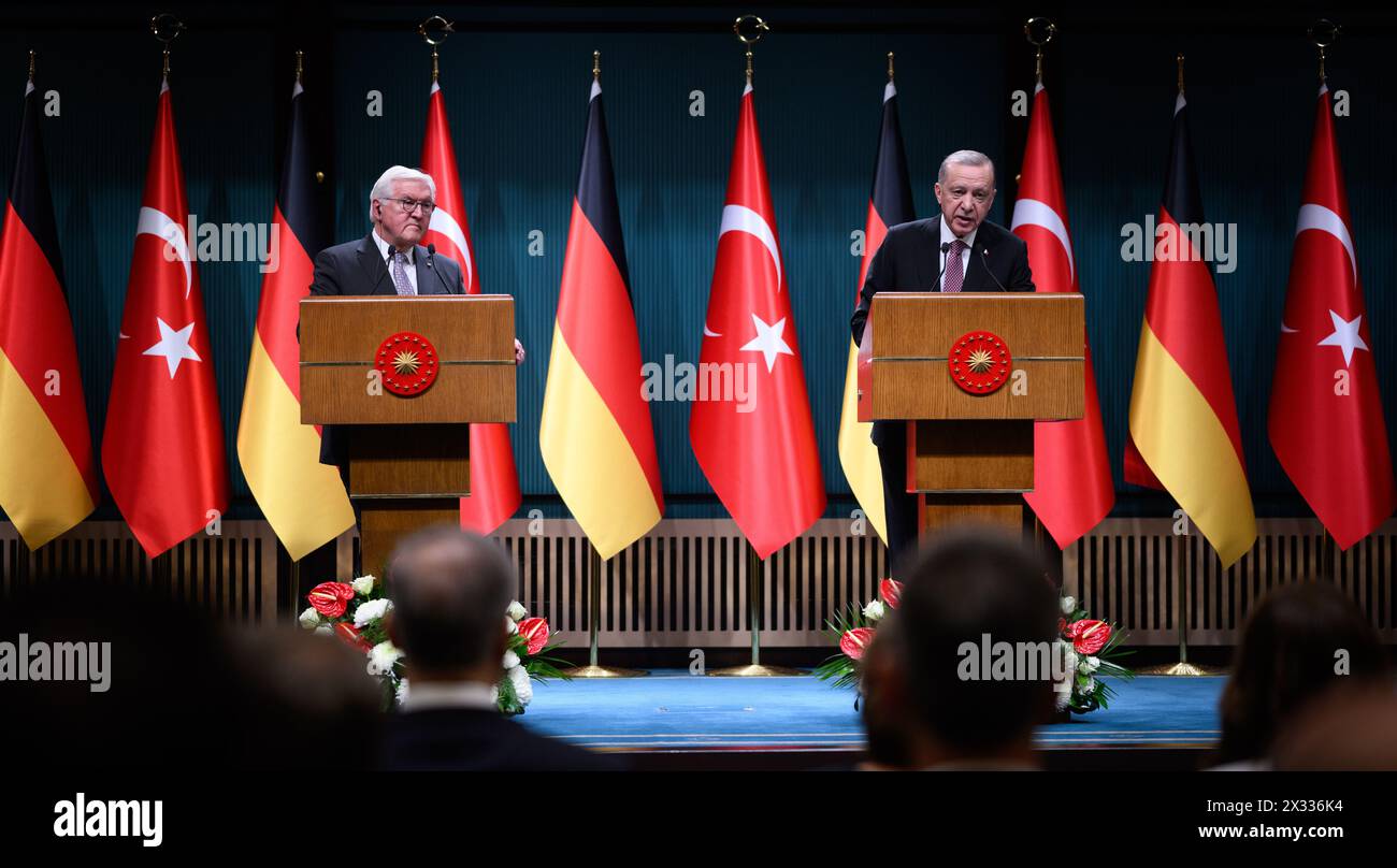 Ankara, Turkey. 24th Apr, 2024. German President Frank-Walter ...