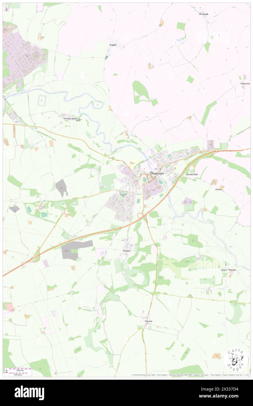 Tadcaster map hi-res stock photography and images - Alamy