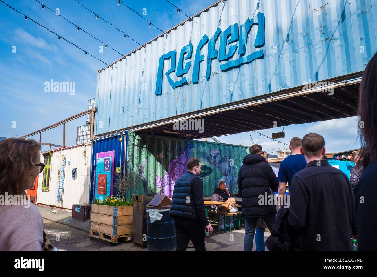 Copenhagen, Denmark - April 6, 2024: Reffen is largest street food ...