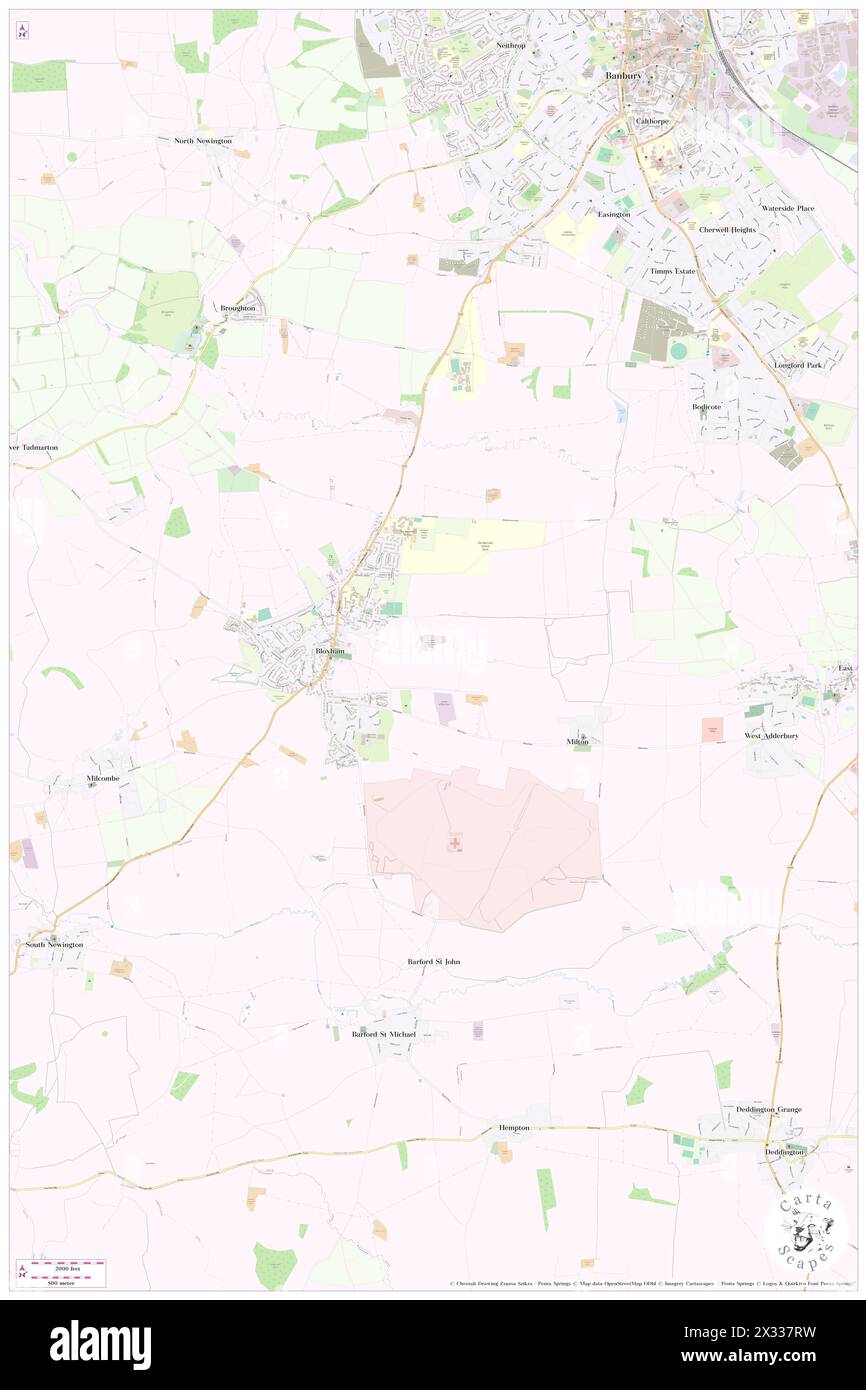 Bloxham map hi-res stock photography and images - Alamy
