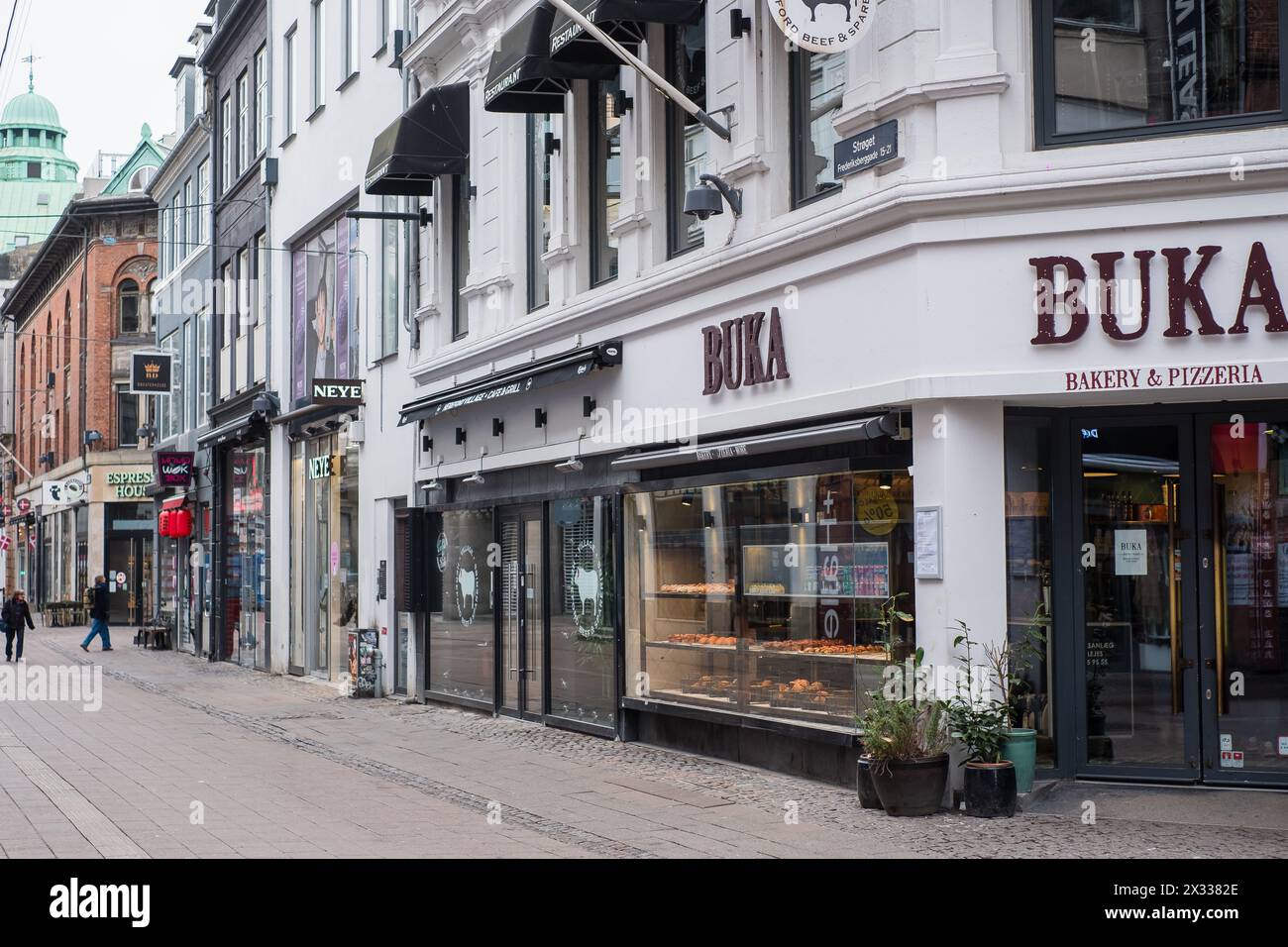 Copenhagen, Denmark - April 7, 2024: Popular Buka bakery and pizzeria ...