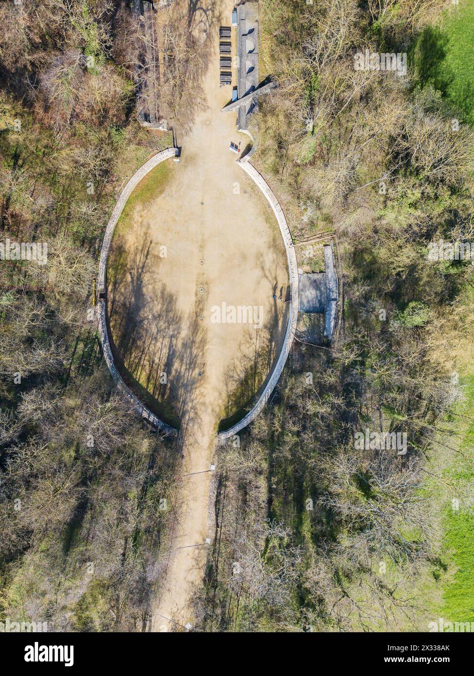 Roman amphitheatre drone view hi-res stock photography and images - Alamy