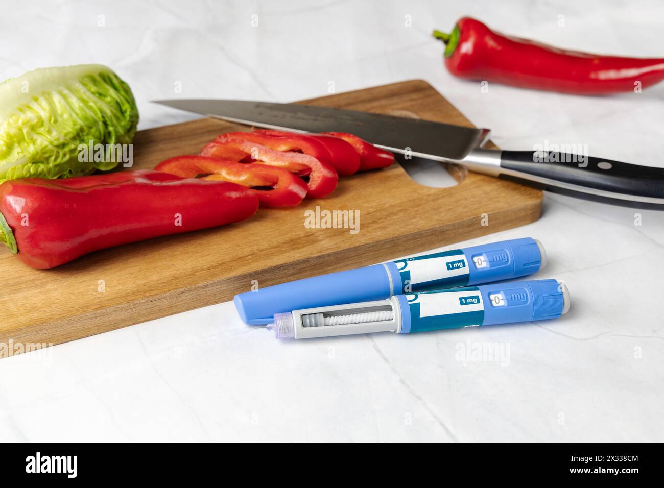 Ozempic Insulin injection pen for diabetics and weight loss Stock Photo - Alamy