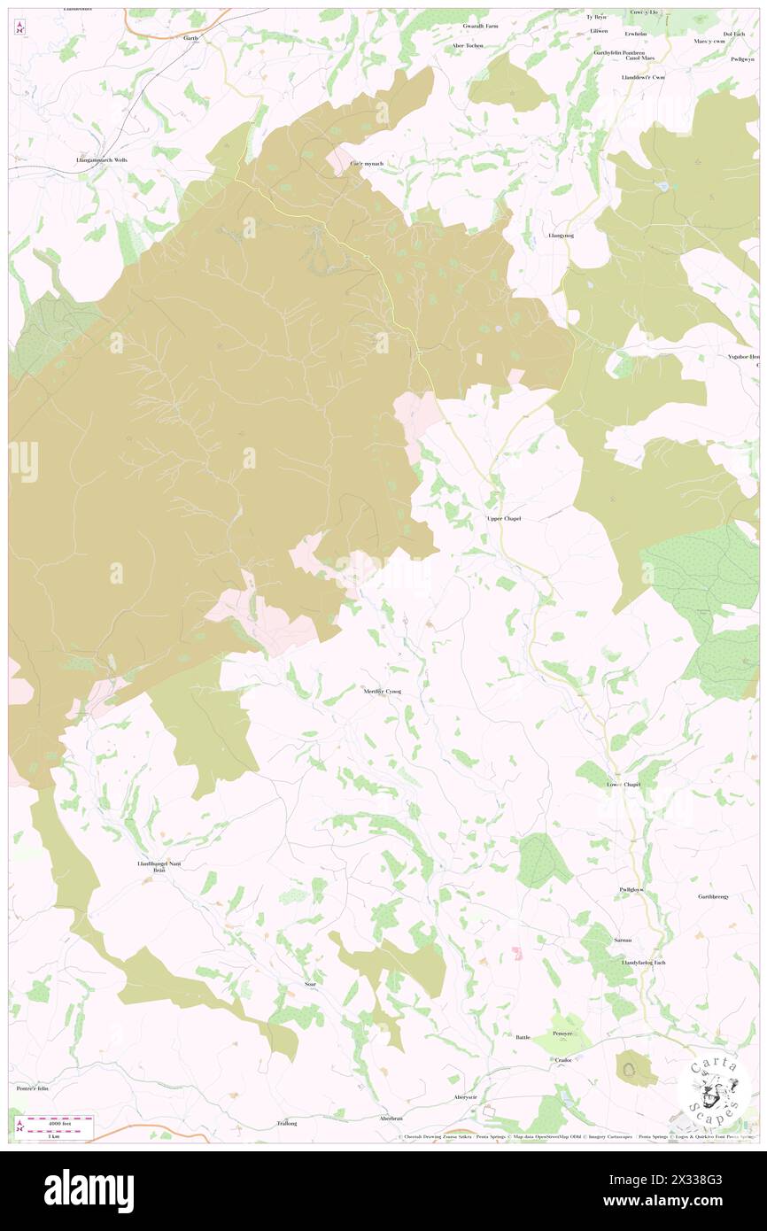 Map of merthyr hi-res stock photography and images - Alamy