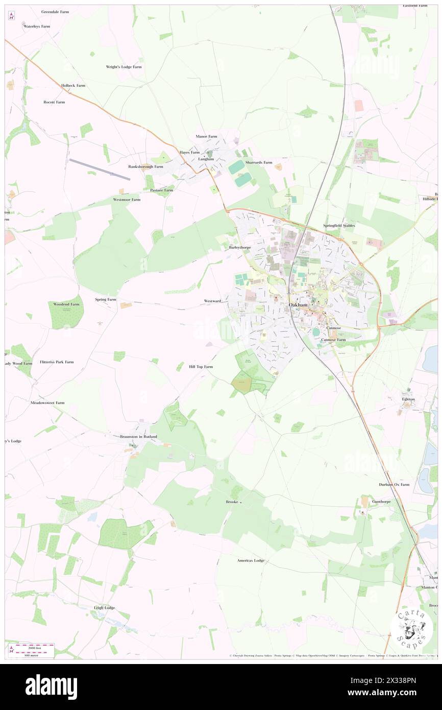 Map of oakham hi-res stock photography and images - Alamy