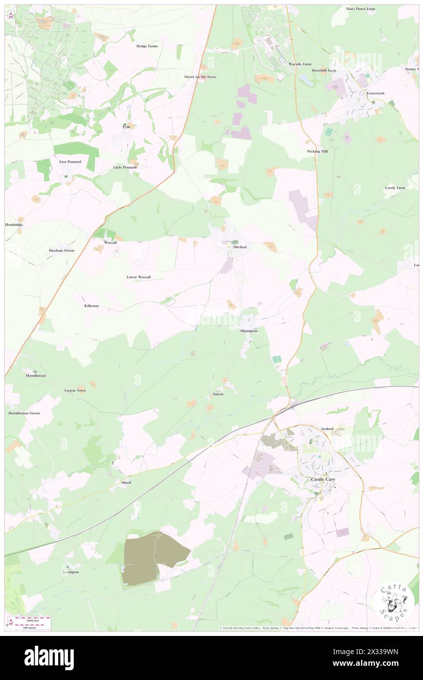 Ditcheat, Somerset, GB, United Kingdom, England, N 51 6' 48'', S 2 32 ...