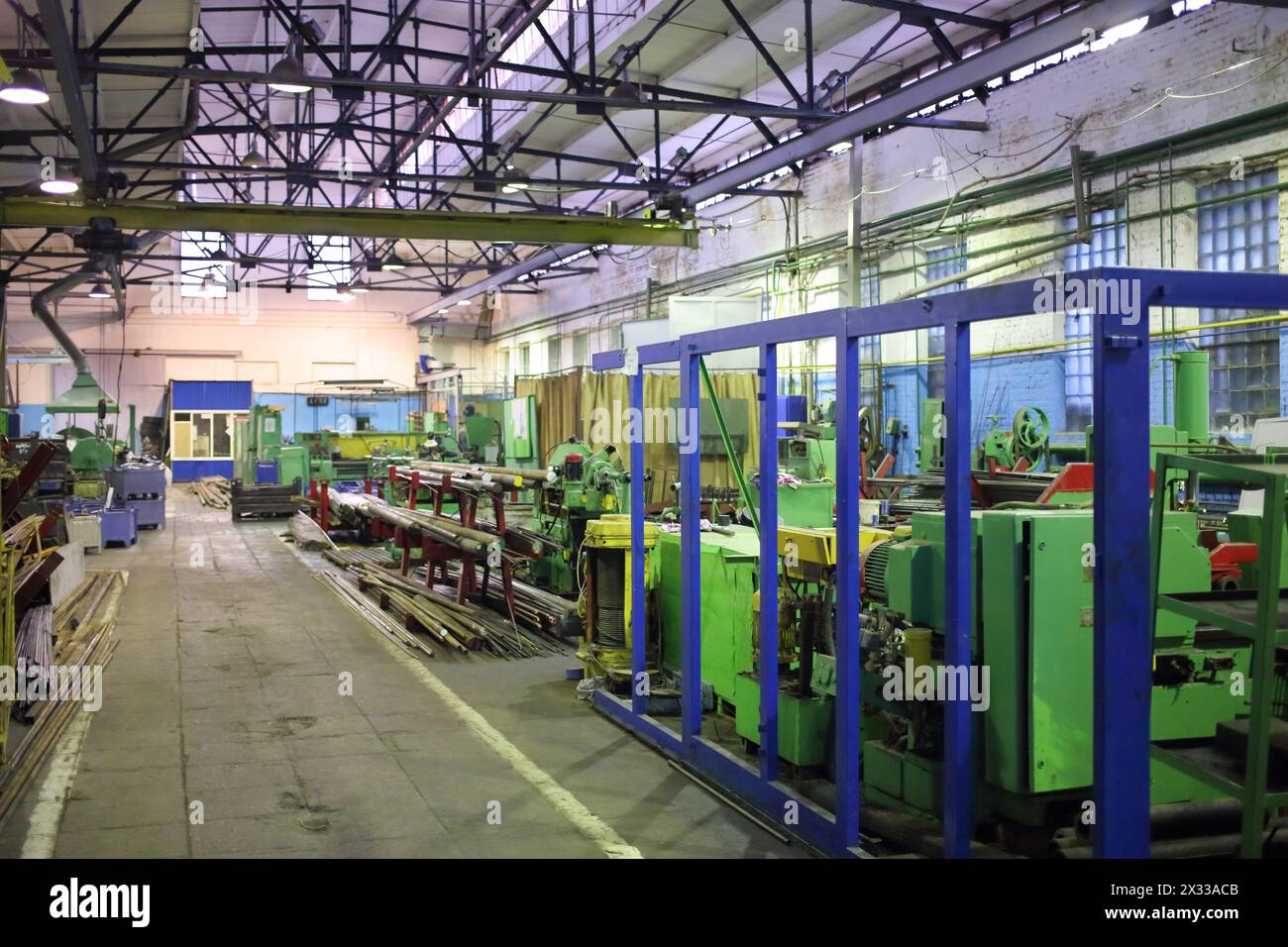 Premises industrial shop metal processing Stock Photo - Alamy