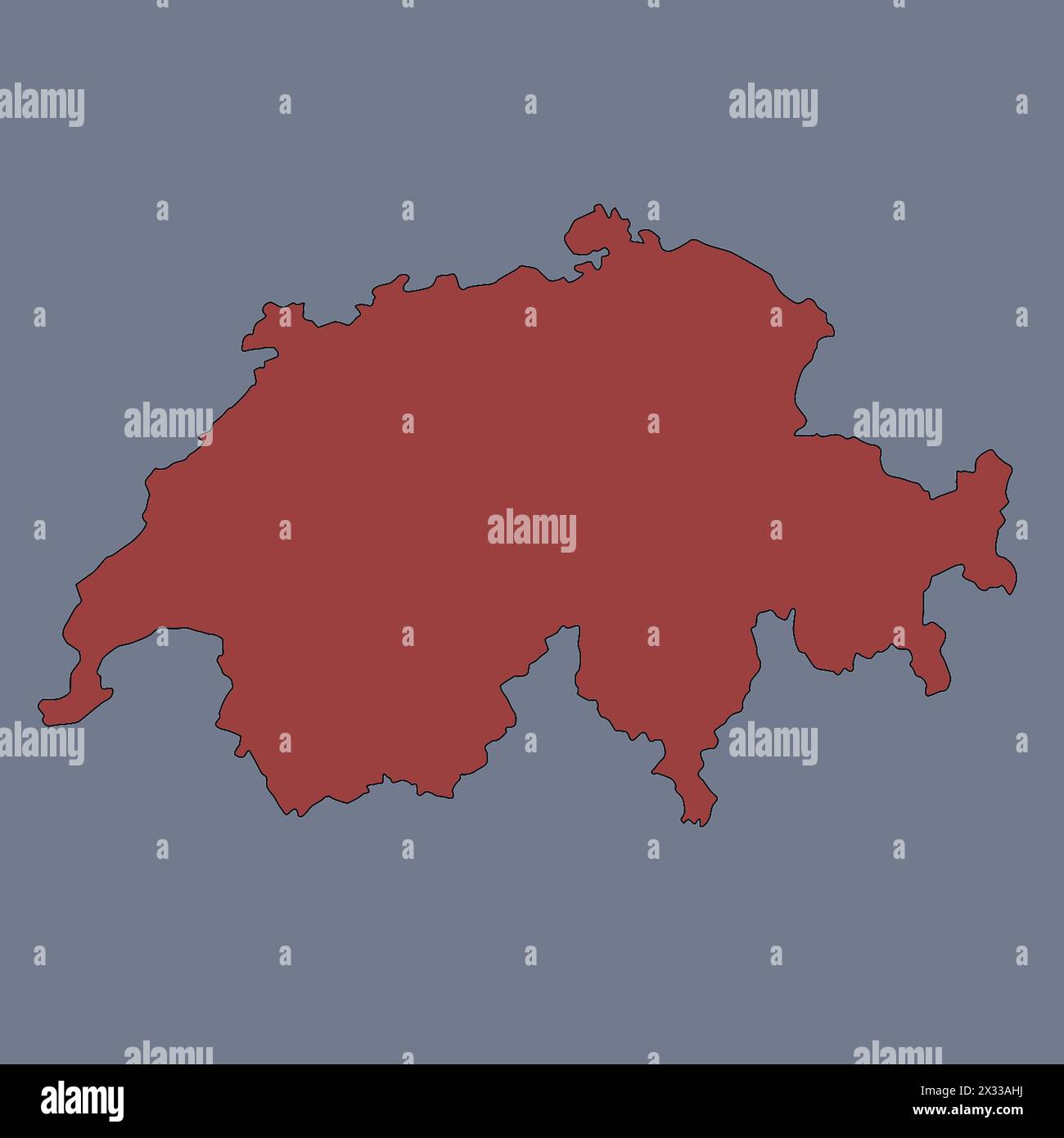 Schweiz map hi-res stock photography and images - Alamy