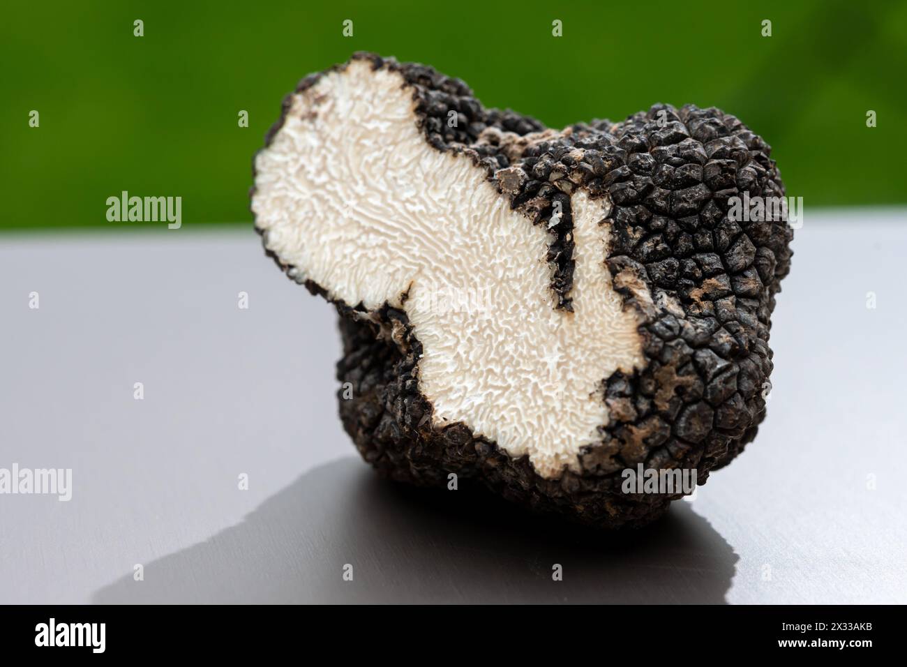 Italian black summer truffle, tasty aromatic mushroom, gourmet cuisine, close up Stock Photo - Alamy