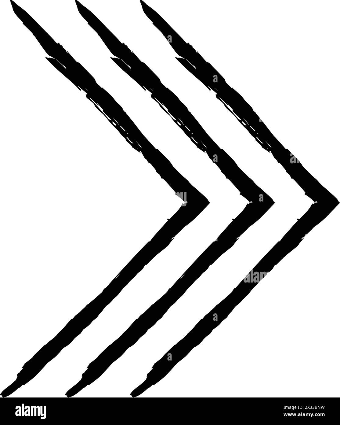 Arrow symbol icon, grunge texture vector element direction symbol ...