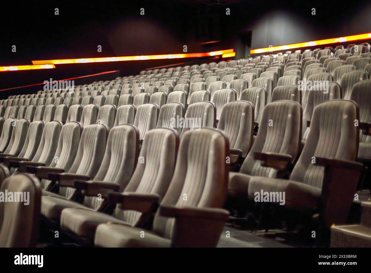 rows of seats in a cinema hall Stock Photo - Alamy