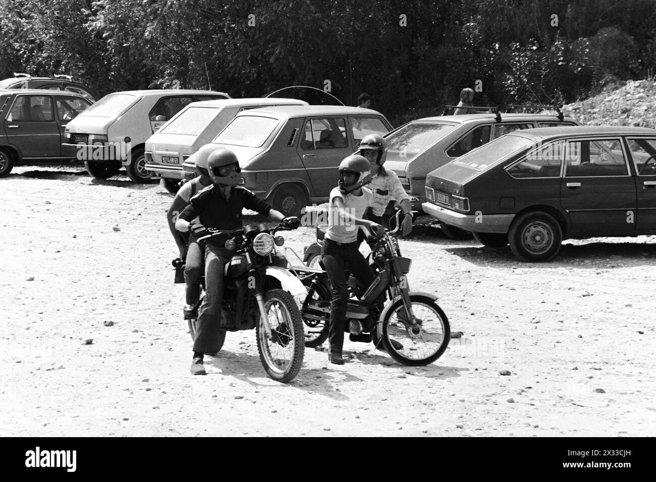 Summer holidays for working-class suburban residents, Miribel Jonage ...