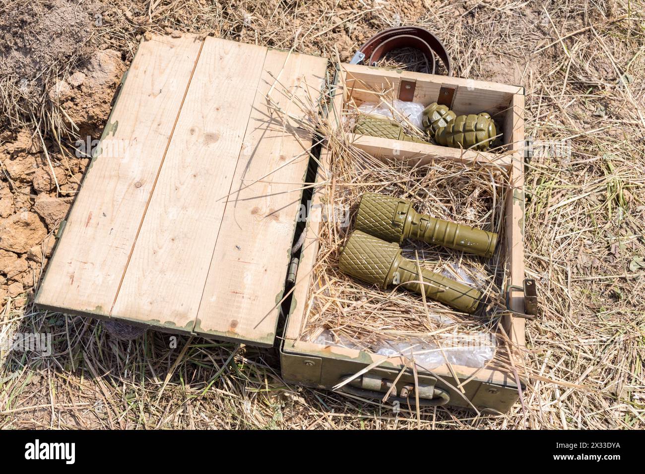 Wooden ammo box hi-res stock photography and images - Alamy