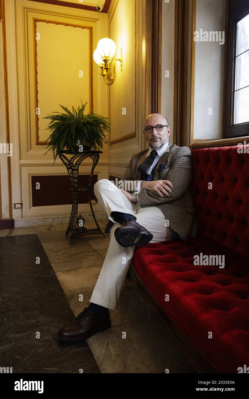 Portrait of Alessandro Piperno 26/02/2023 ©Isabella De Maddalena/opale ...