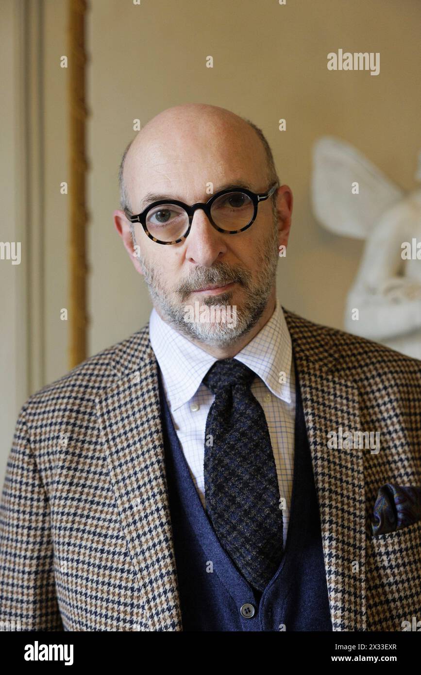 Portrait of Alessandro Piperno 26/02/2023 ©Isabella De Maddalena/opale ...