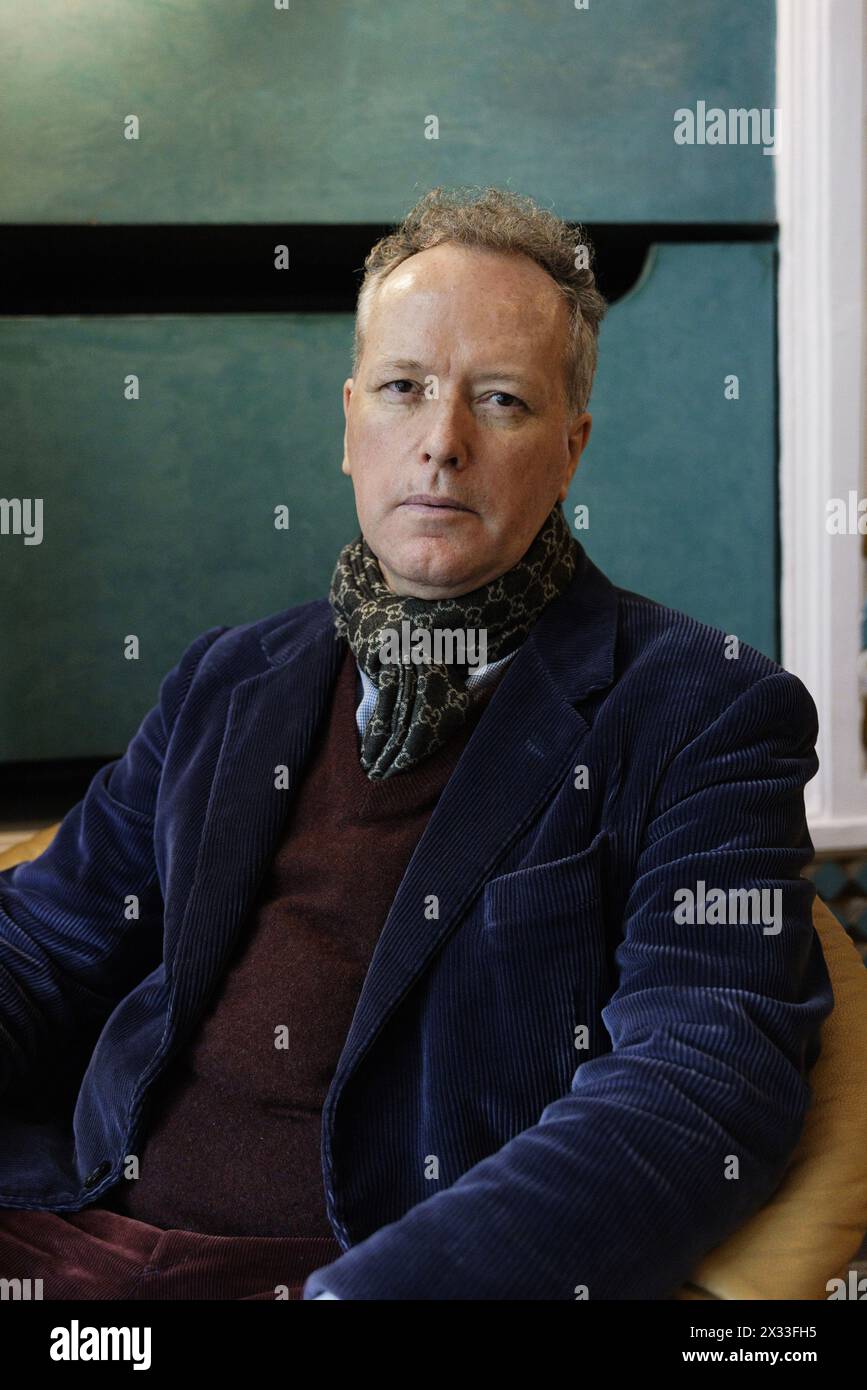 Portrait of Edward St Aubyn 25/02/2023 ©Isabella De Maddalena/opale ...