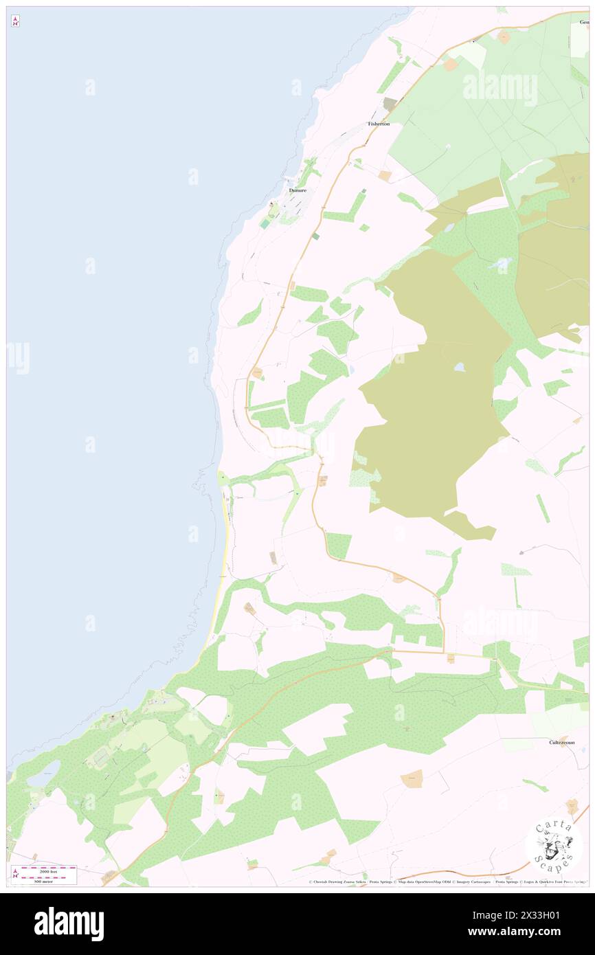 Map of south ayrshire hi-res stock photography and images - Alamy