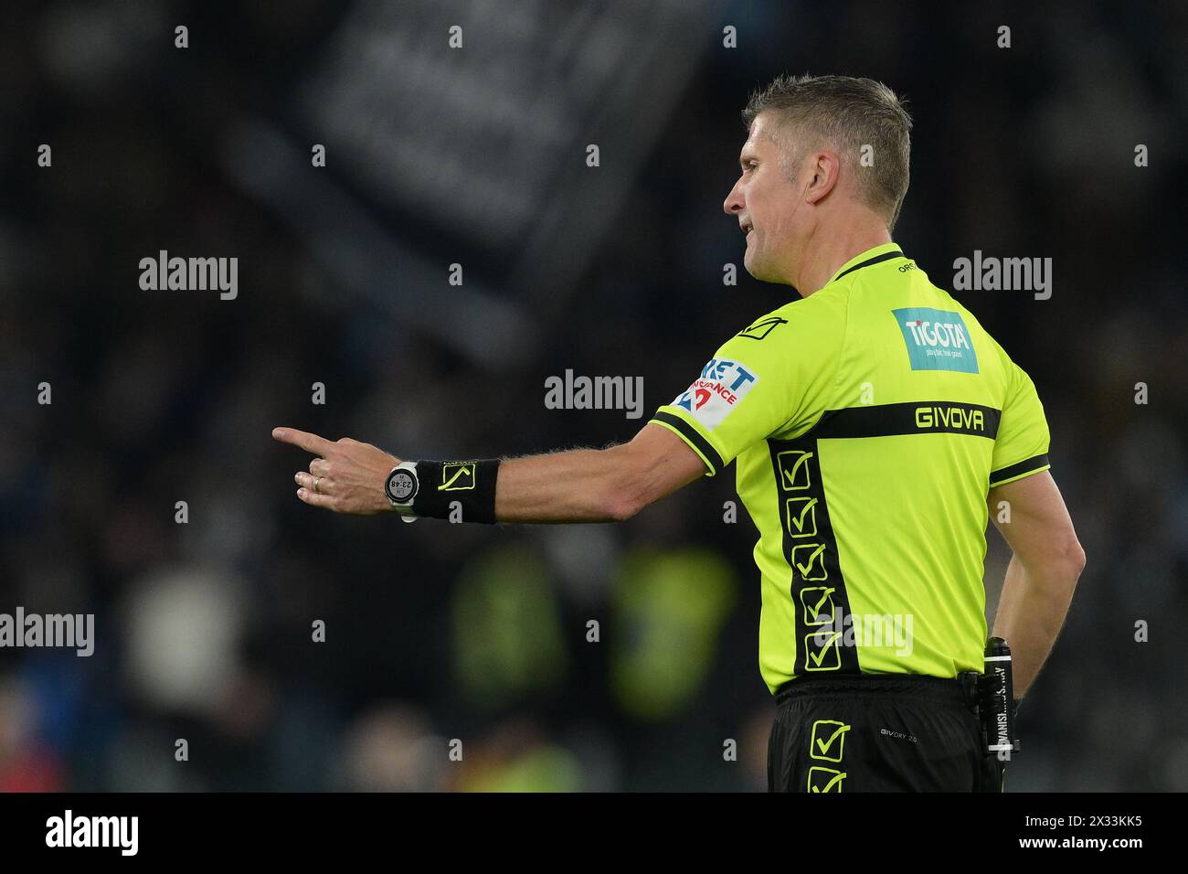 Daniele Orsato during the semi-final return match of the Italian Cup ...