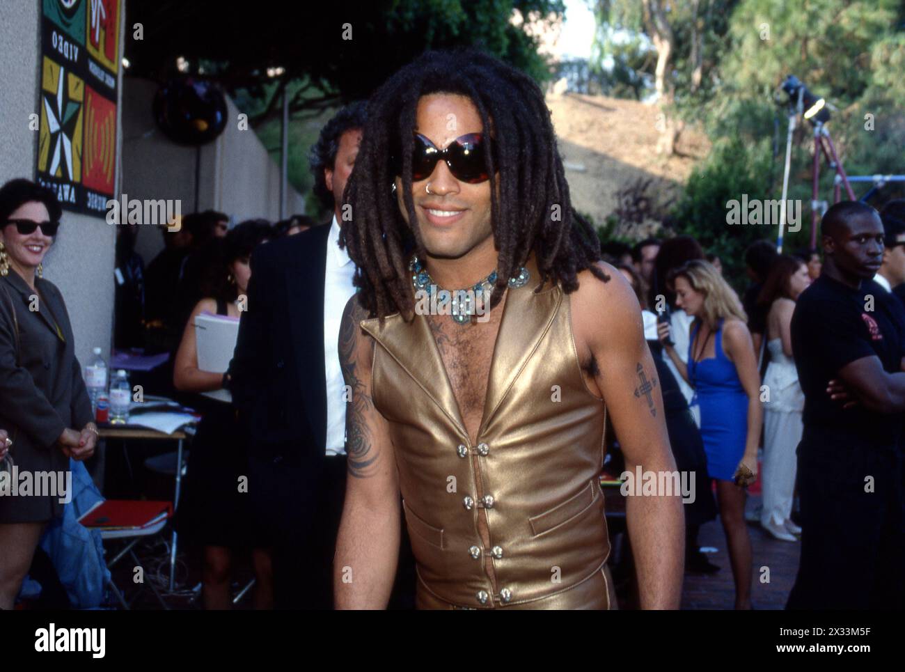 UNIVERSAL CITY, CA - Lenny Kravitz attends the Eighth Annual MTV Video ...