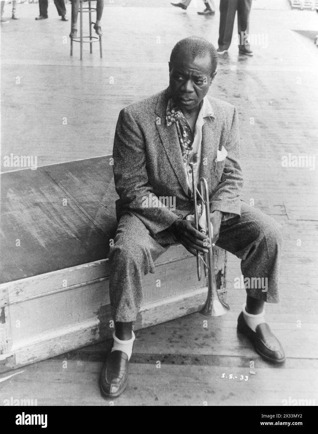 LOUIS ARMSTRONG in a scene from the documentary film SATCHMO THE GREAT ...